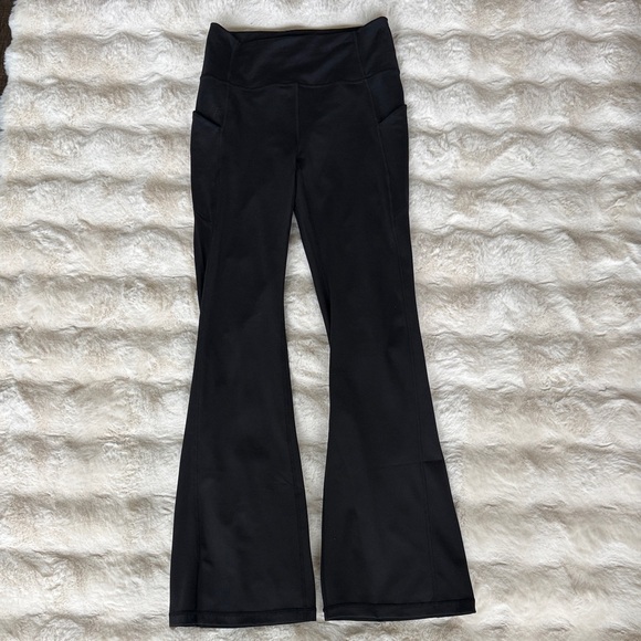 Fabletics | Pants & Jumpsuits | Fabletics Highwaisted Black Flare ...
